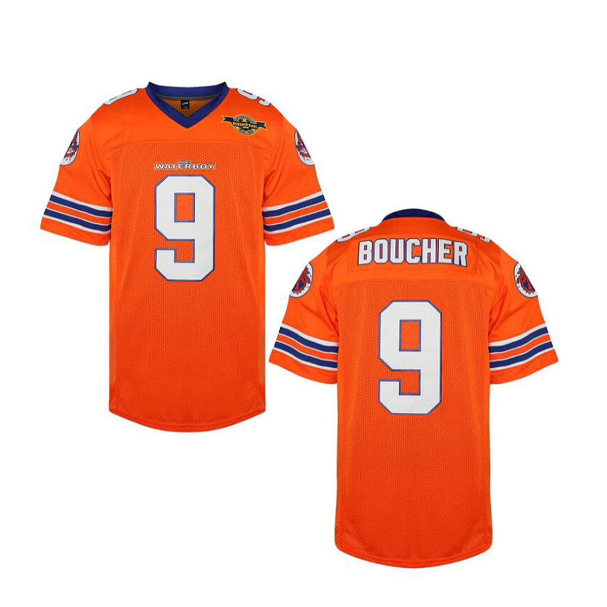 The Waterboy Movie Muddogs Bobby Boucher Jersey #9 Orange Color ...
